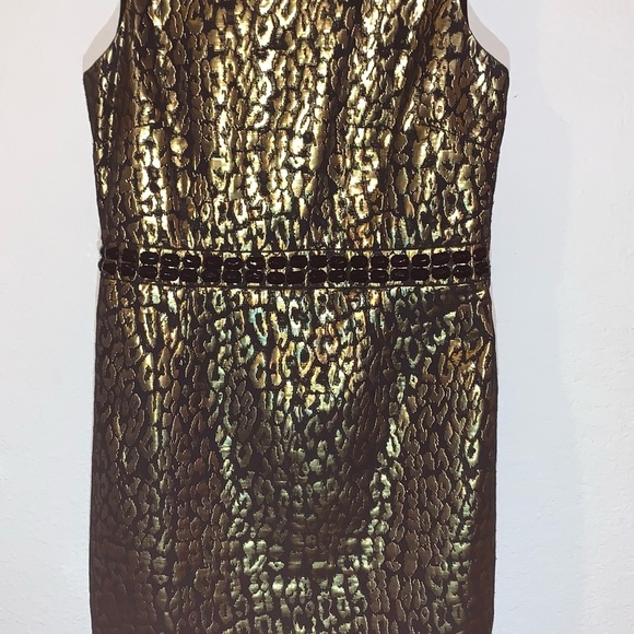 Kasper | Dresses | Kasper Metallic Animal Print Dress | Poshmark